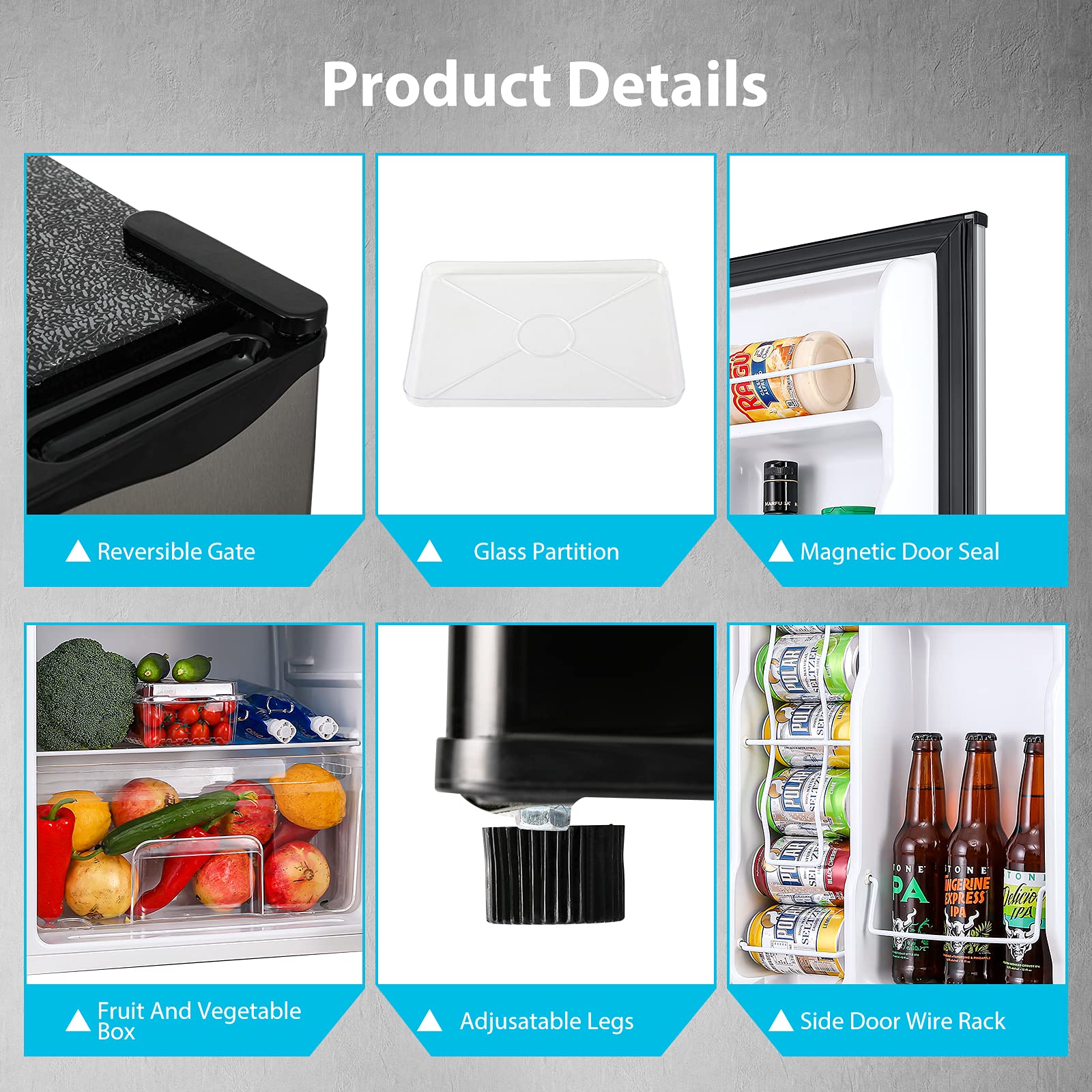 Mua BANGSON Compact Fridge 3.2 CU.FT. Mini Refrigerator - Small Dorm ...