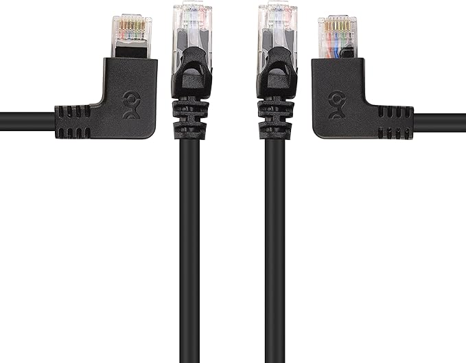 Amazon.com: Cable Matters Combo-Pack 90 Degree Cat 6, Cat6 Right Angle ...