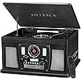 Amazon.com: Victrola 8-in-1 Bluetooth Record Player & Multimedia Center ...