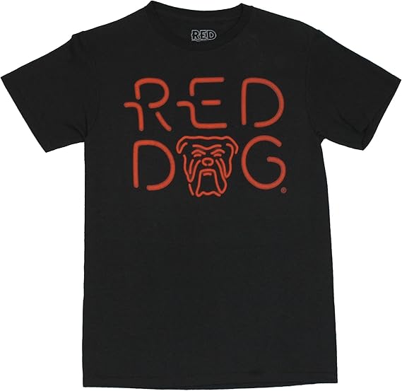 Amazon.com: Red Dog Beer Mens T-Shirt - Neon Dog Logo Image: Clothing
