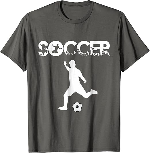 Amazon.com: Soccer Jersey T-Shirt Cool Fashion Football Player Gift Tee ...