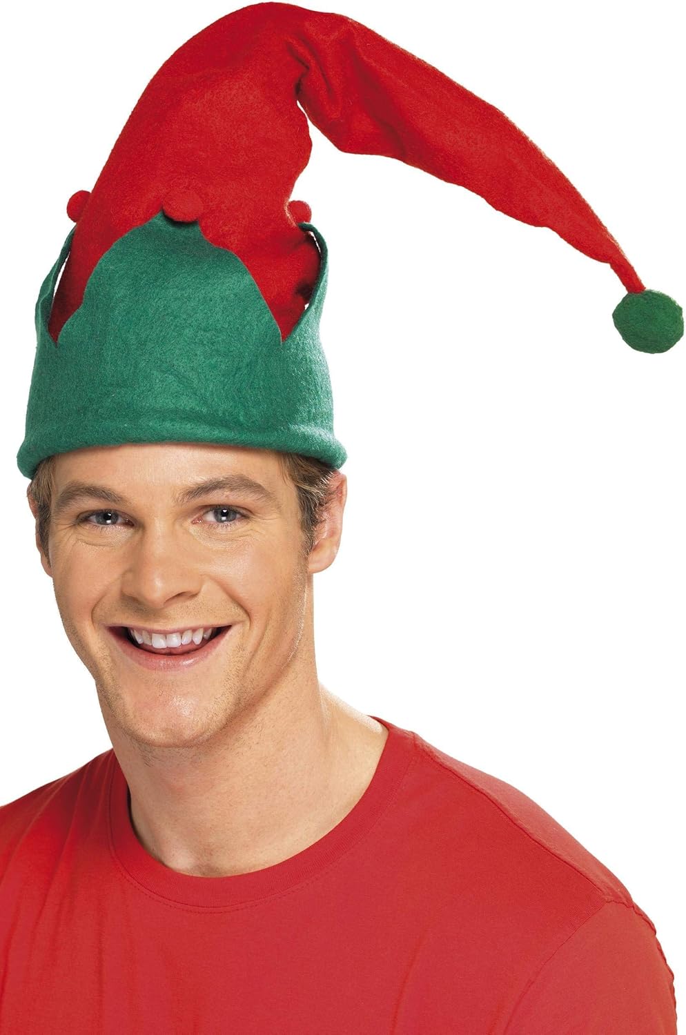 Smiffys Unisex Elfen Hut mit Bommel, One Size, 24494: Amazon.de: Spielzeug