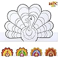 Amazon.com: JOYIN 24 Pcs Thanksgiving Coloring Headbands, Thanksgiving ...