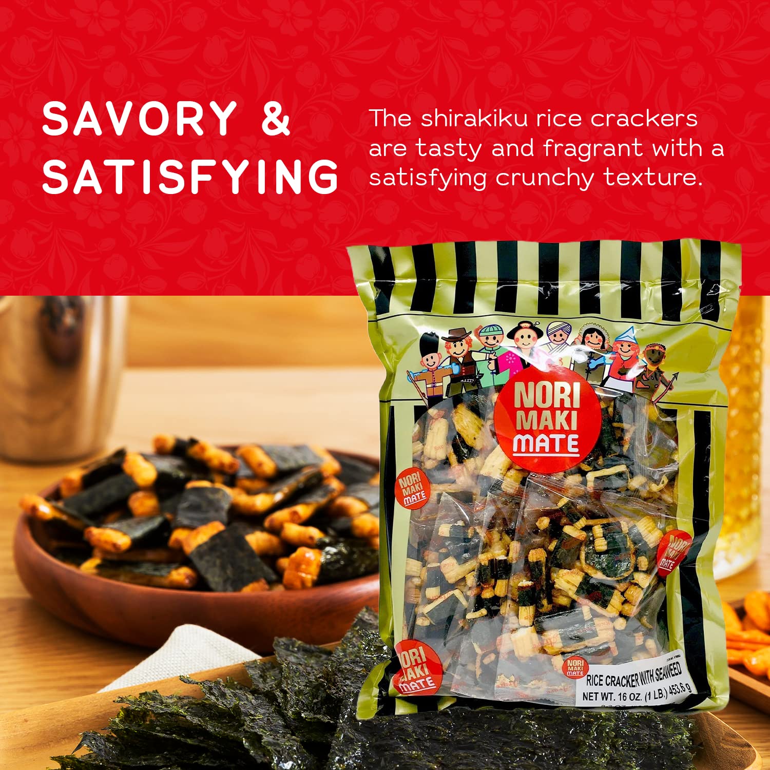 Mua Shirakiku Norimaki Arare Mate - Crispy Japanese Rice Cracker ...