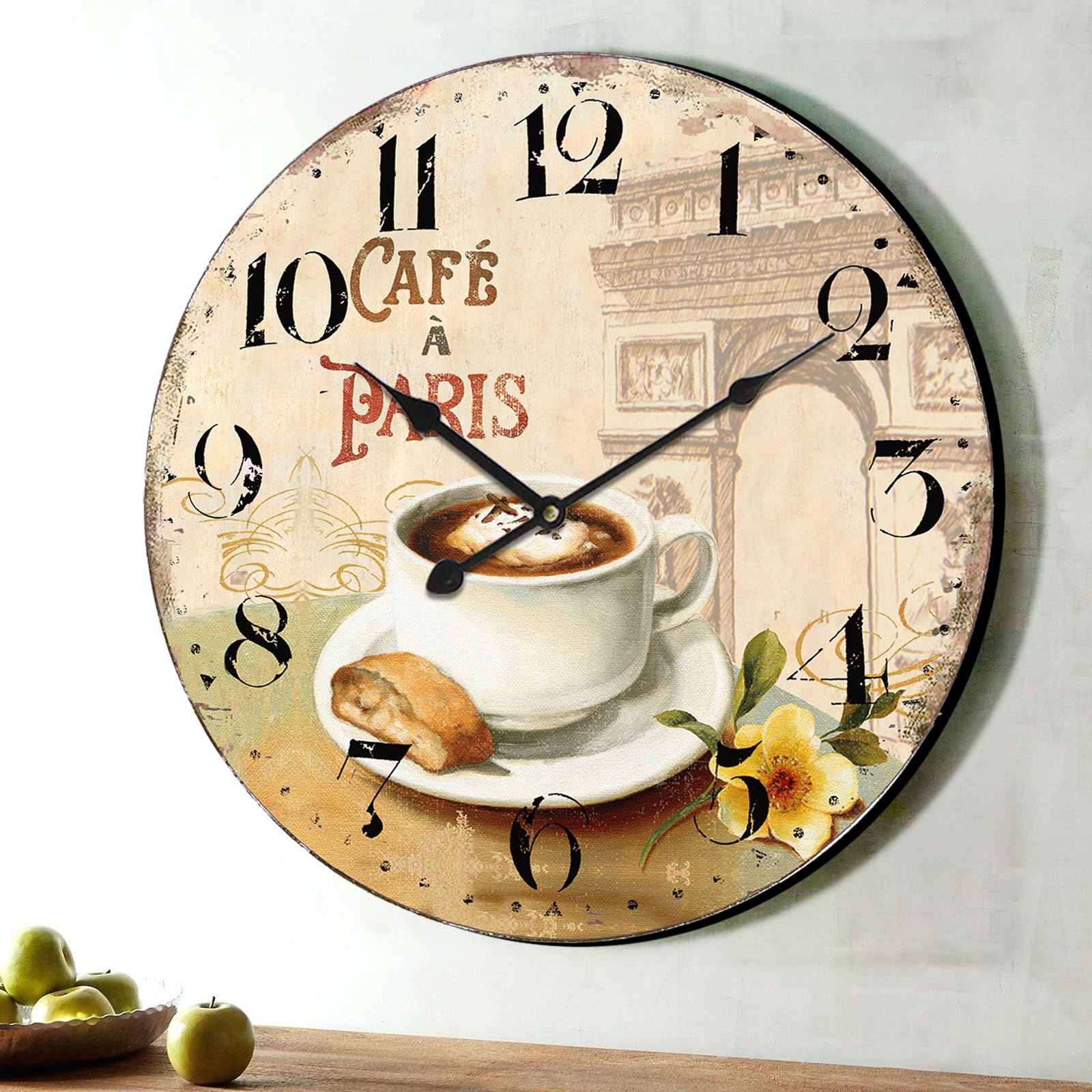 Mua 24 inch Wall Clocks Farmhouse Wall Clock French Clock - Cafe & L ...
