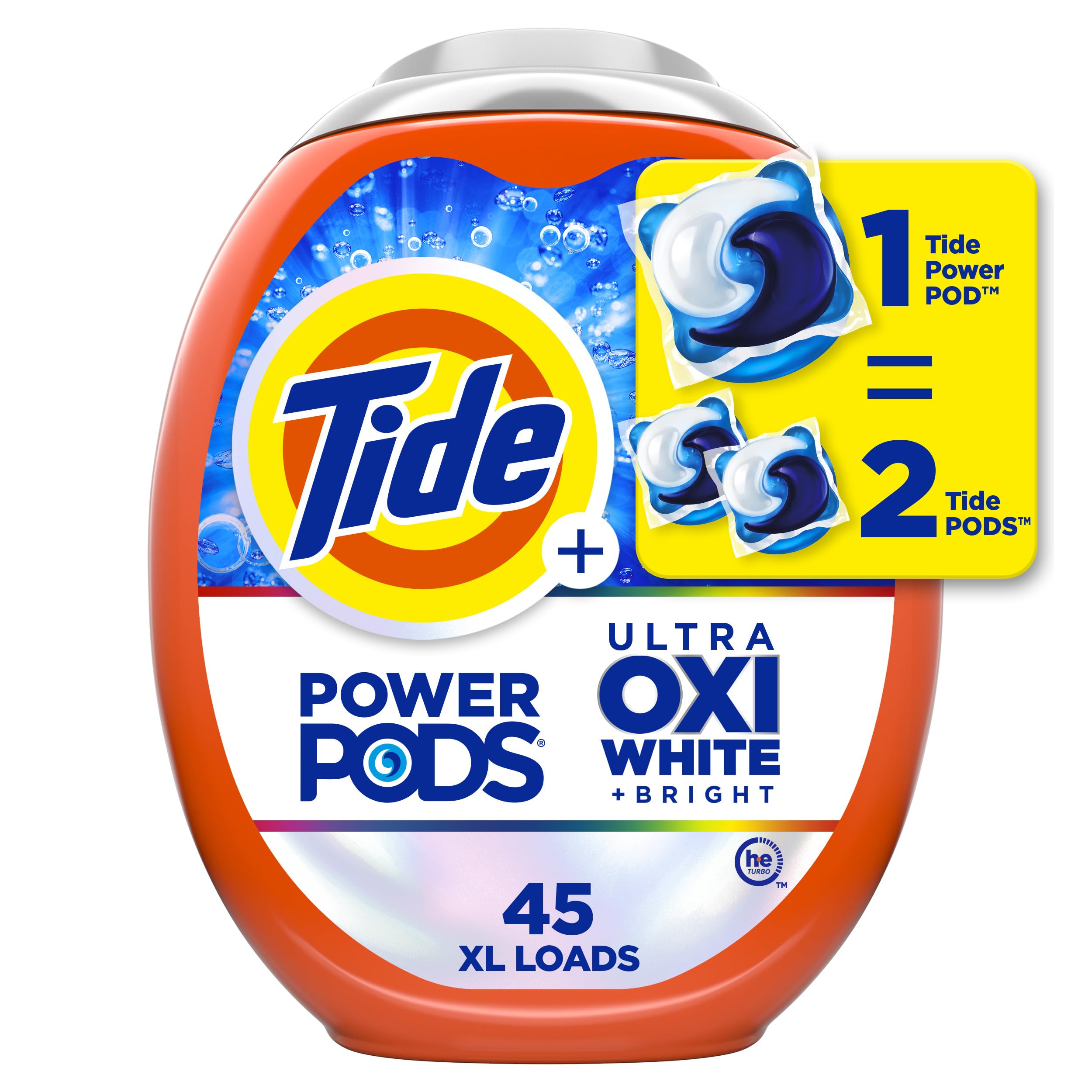 Mua Power PODS Plus Ultra OXI White and Bright Laundry Detergent, 45 ...