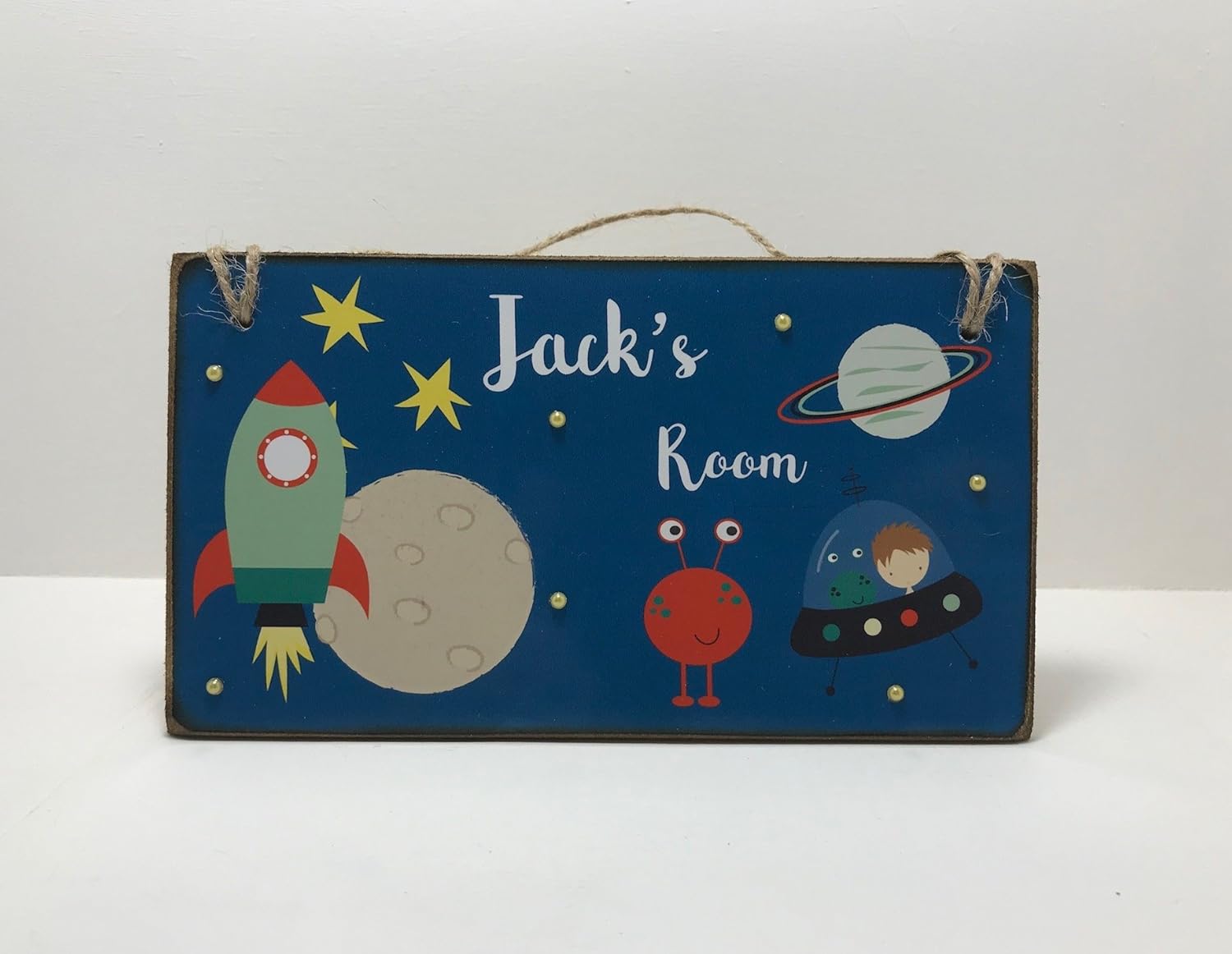 Personalised Space Children's Room Sign: Amazon.co.uk: Handmade