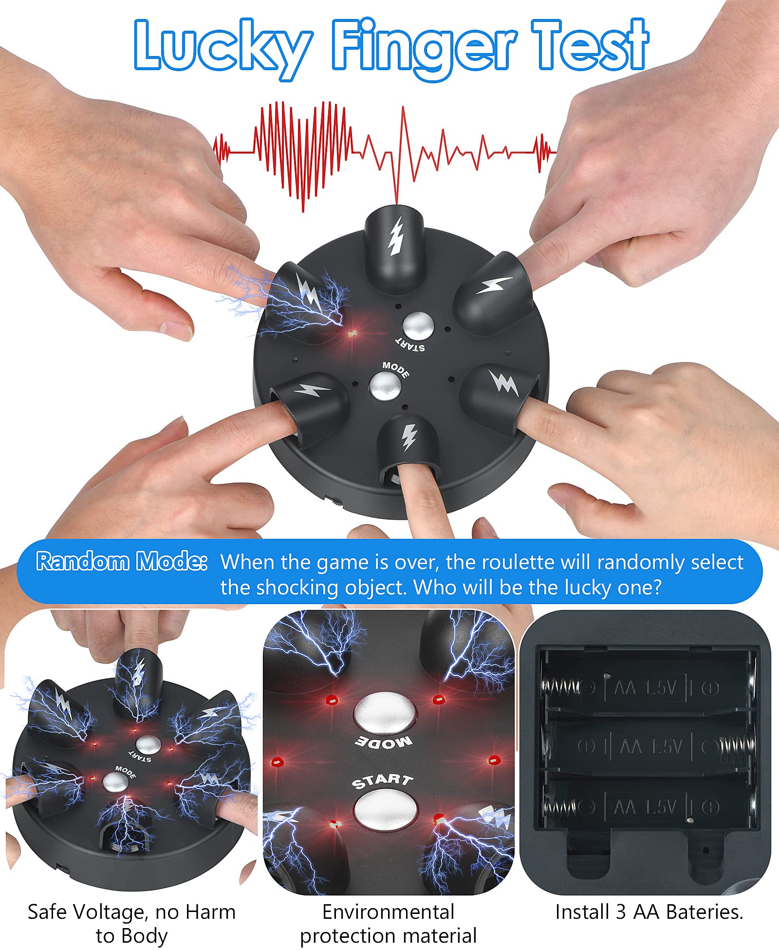 Mua Coolle Shock Roulette Game Lie Detector Test Buzzer Games Electric ...