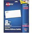 Amazon.com : Avery 5195 Easy Peel Return Address Labels, Laser, 2/3 x 1 ...