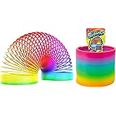 Amazon.com: Jumbo Rainbow Coil Spring Toy,Classic Novelty and Colorful ...