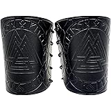 Amazon.com: GelConnie Leather Gauntlet Wristband Medieval Bracers ...
