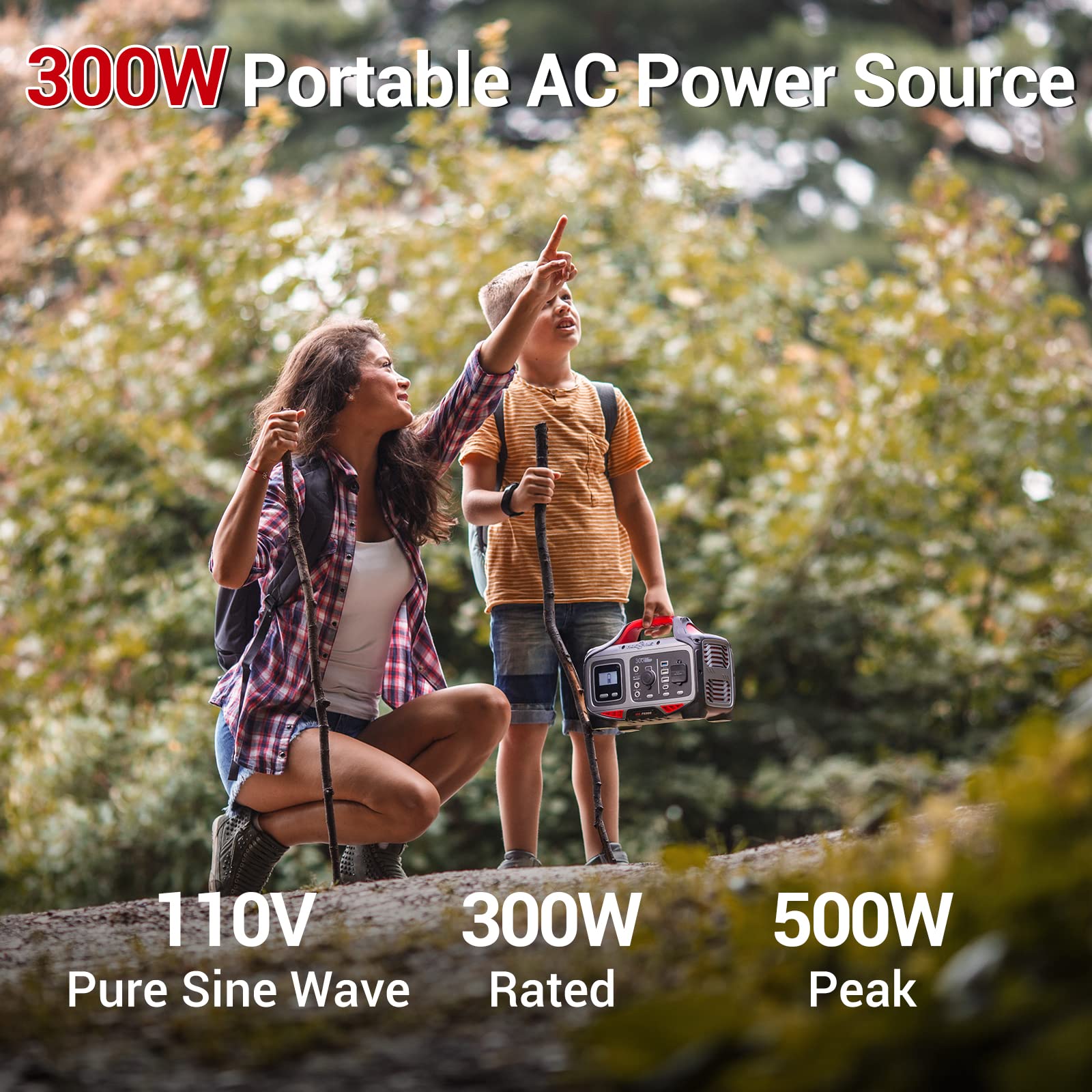 Mua Rockpals 300W Portable Power Station, 280wh (78000mAh) Solar ...