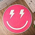 Amazon.com: Haull 24 Inch Smile Face Bath Mat Pink Bathroom Rugs Decor ...