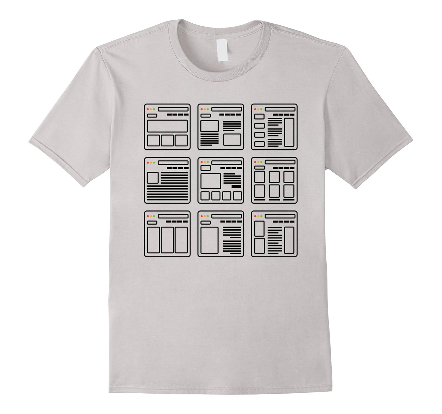 UX Wireframes Graphic T-Shirt-CL – Colamaga