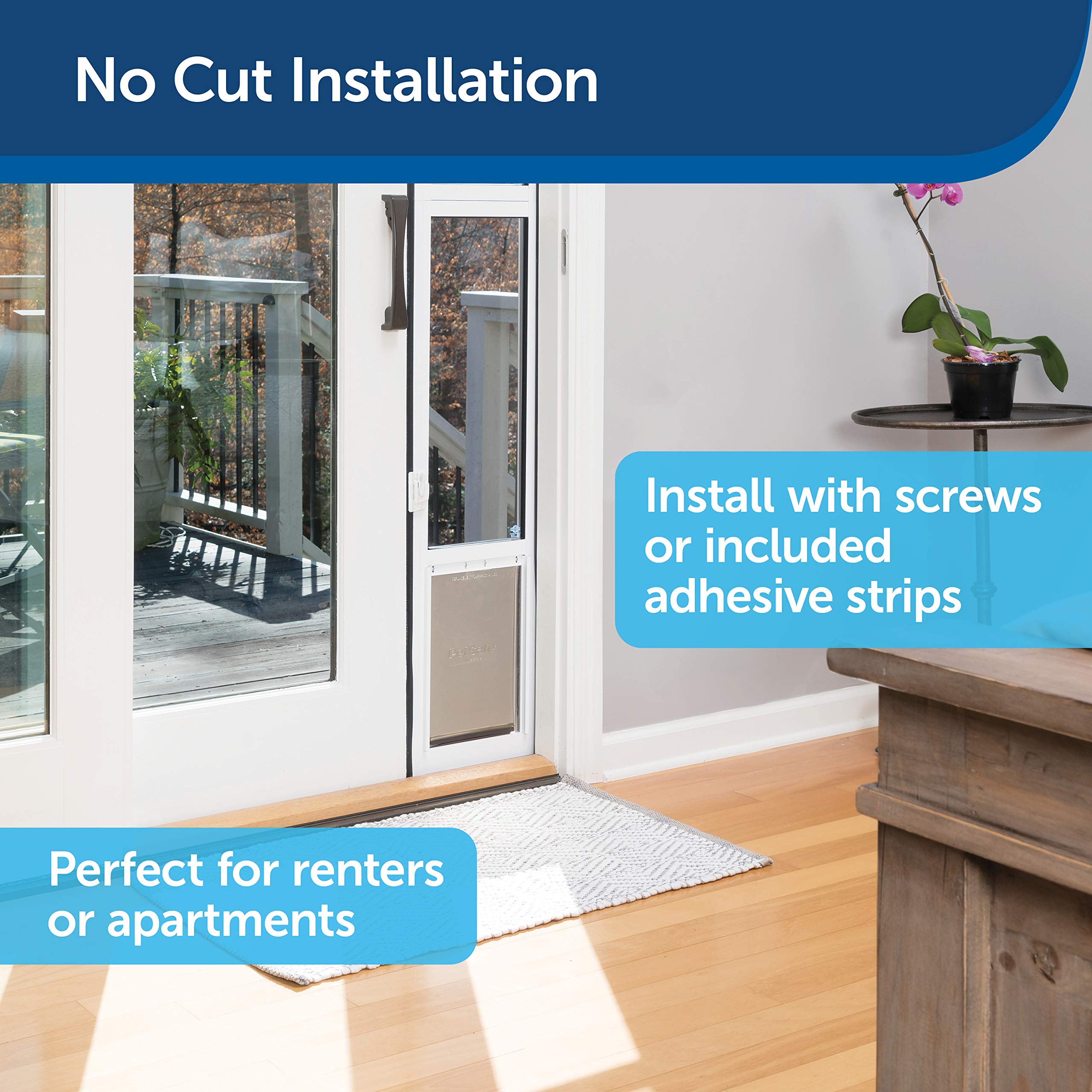 PetSafe Sliding Glass Cat and Dog Door Insert - Great for Apartment and ...