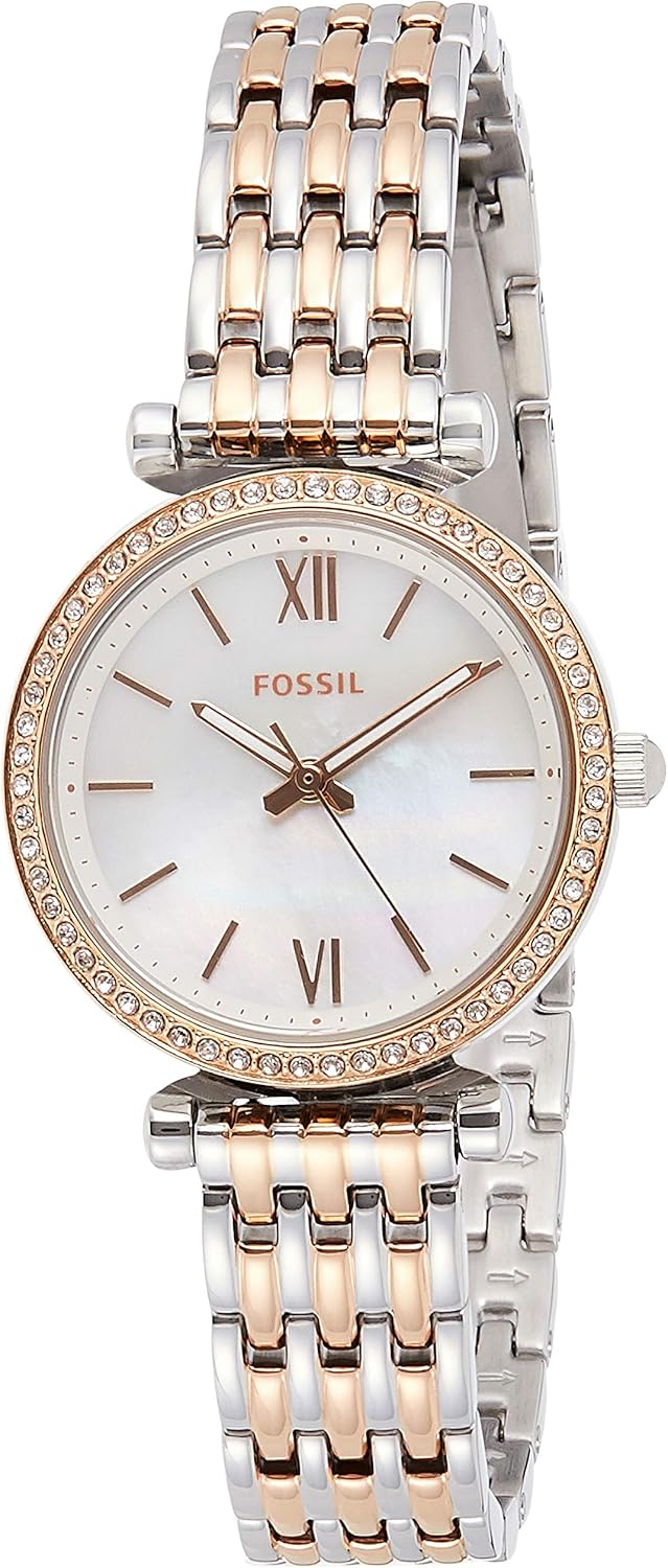 Fossil Womens Analogue Quartz Watch with Stainless Steel Strap ES4649 ...