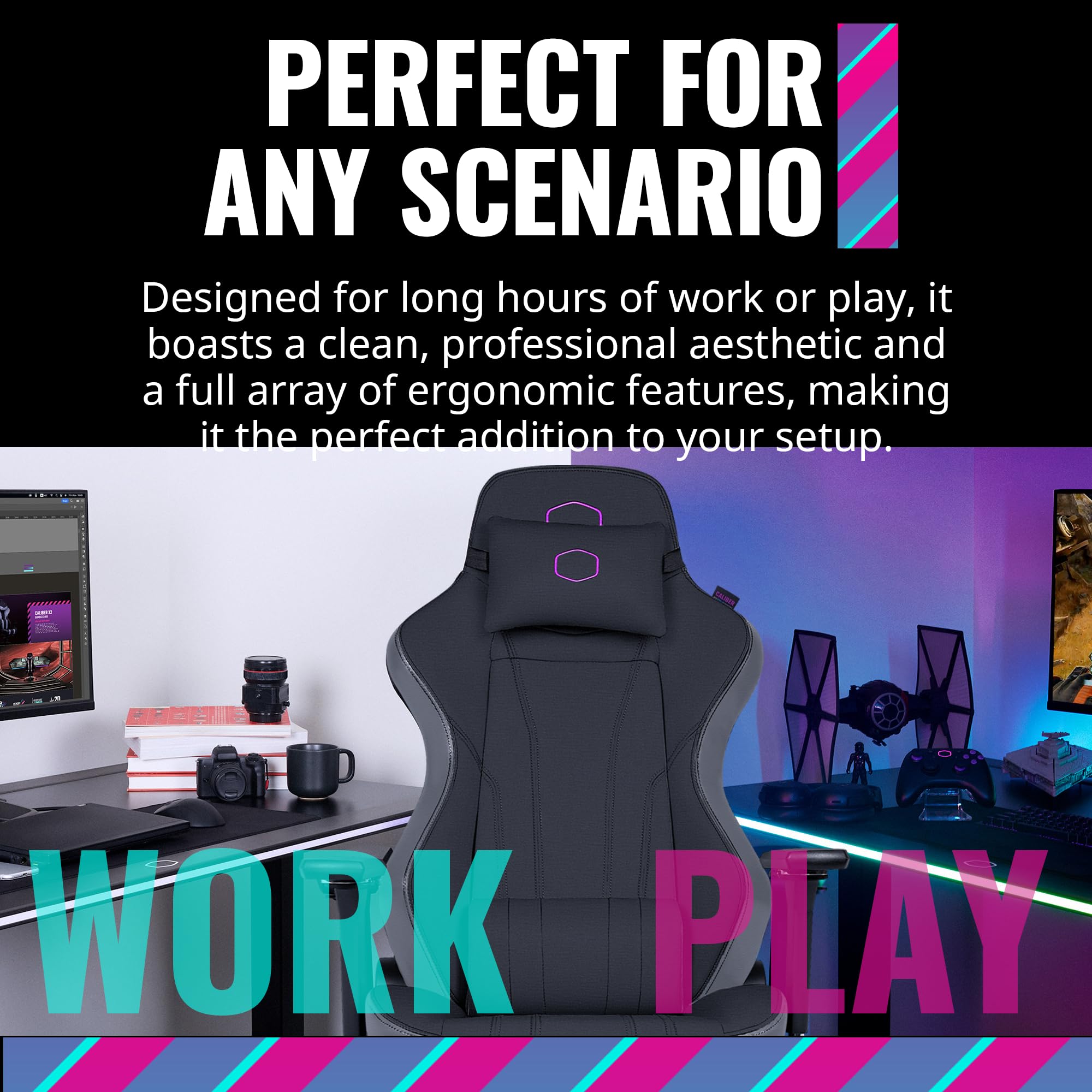 Mua Cooler Master Caliber X1C Ergonomic Gaming Chair Black, COOL-in ...