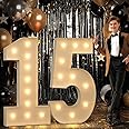 Amazon.com: 4FT Marquee Numbers 15 Light up Number 15th Birthday ...
