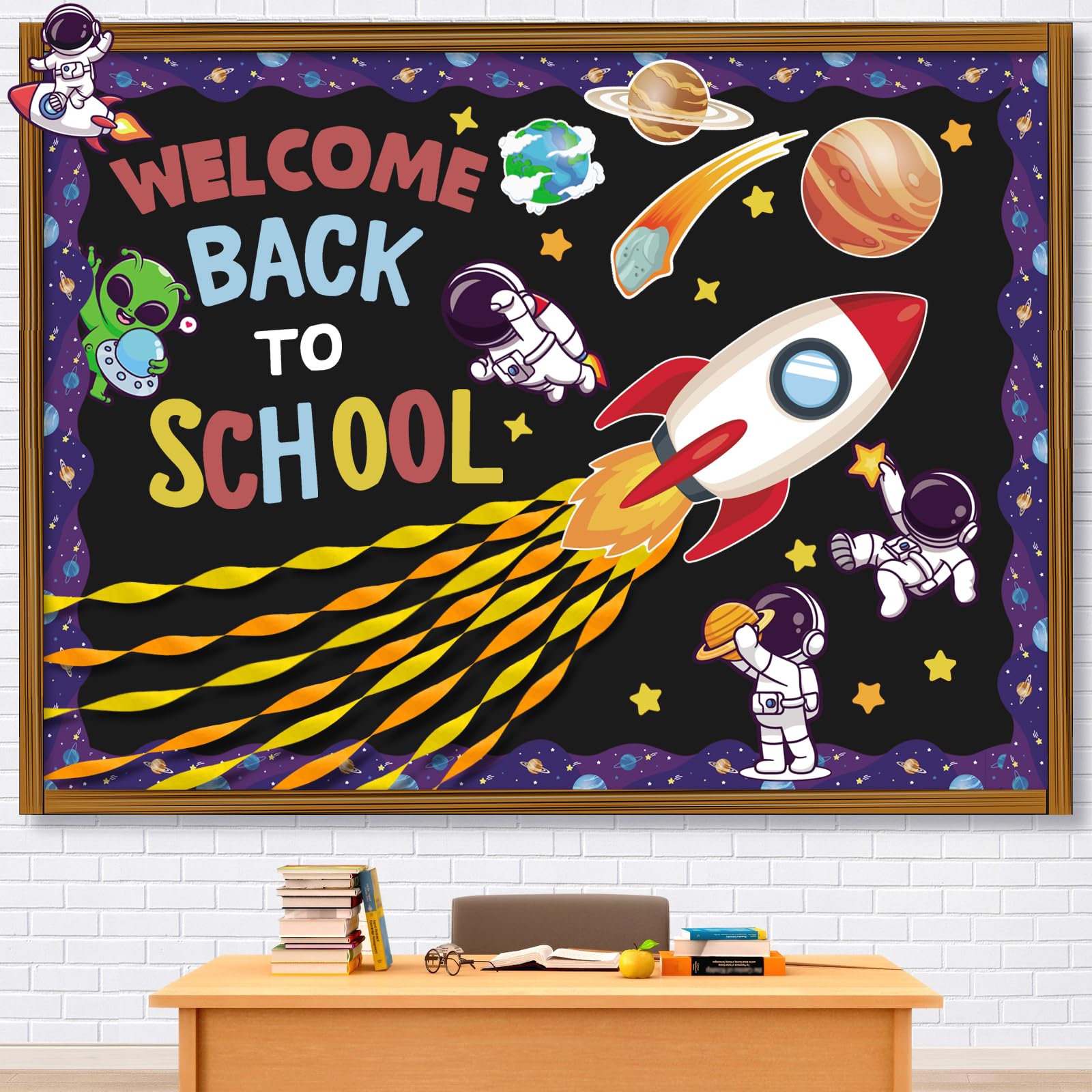 VinTS Outer Space Astronaut Bulletin Board Decorations Space Theme Back ...