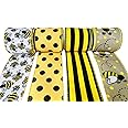 Amazon.com: Bumble Bee Wired 26 Yard Polka Dot Wired Edge Fabric Ribbon ...