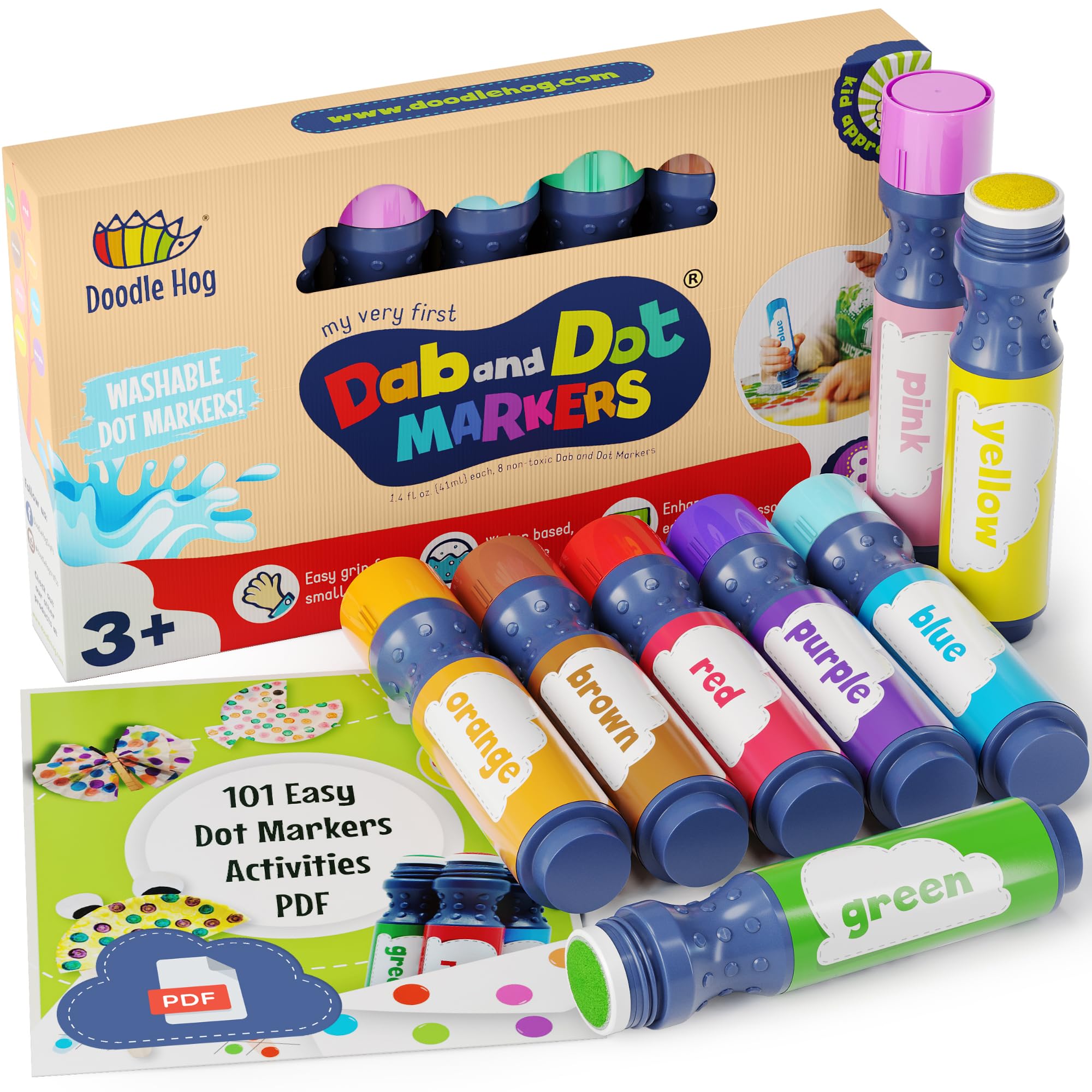 Mua Washable | Dab and Dot Marker Markers | Set of 8 Colors | Fun Art ...