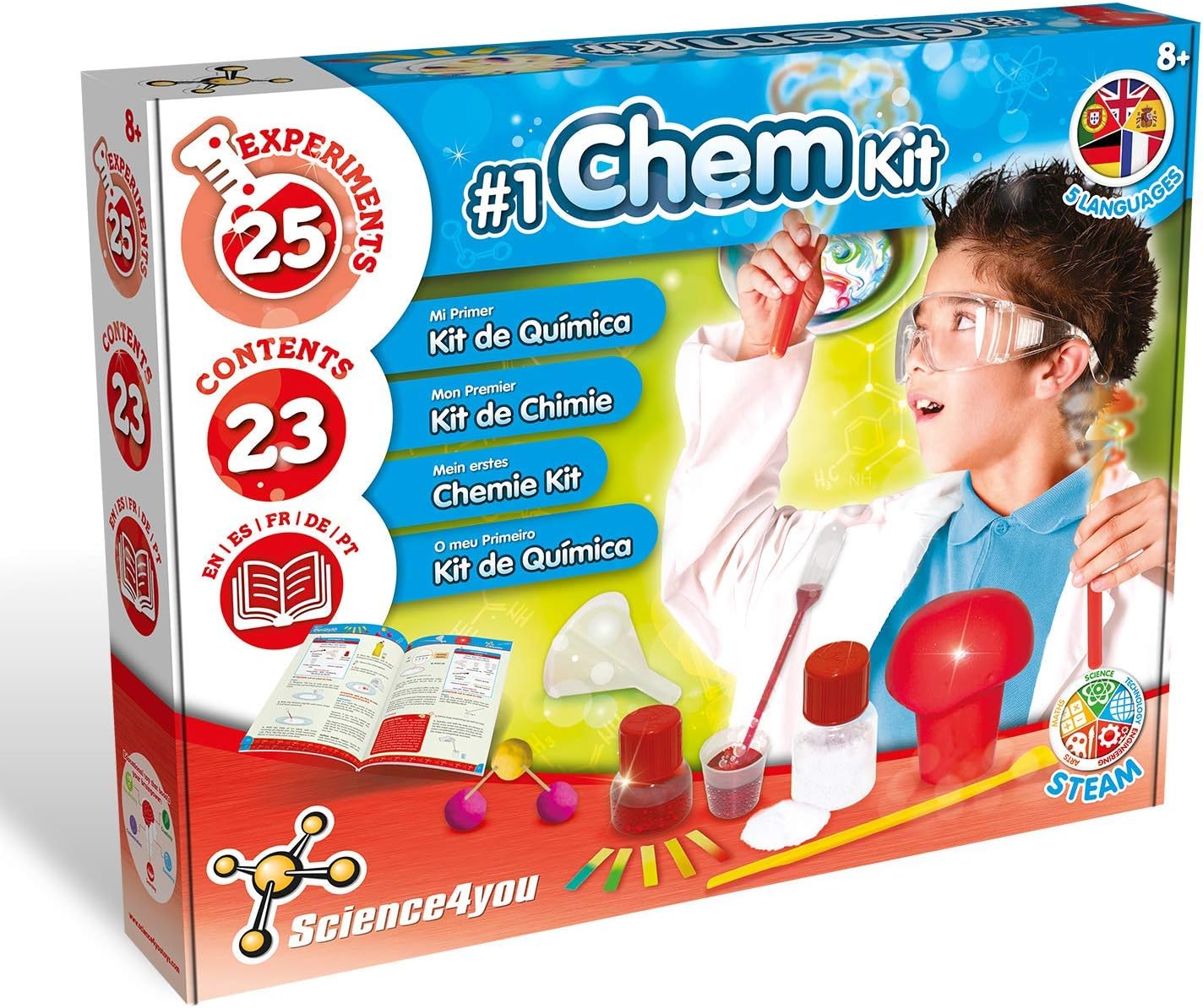 Science4you – Chemistry Set – Science Kits for Kids Age 8, Science Lab ...