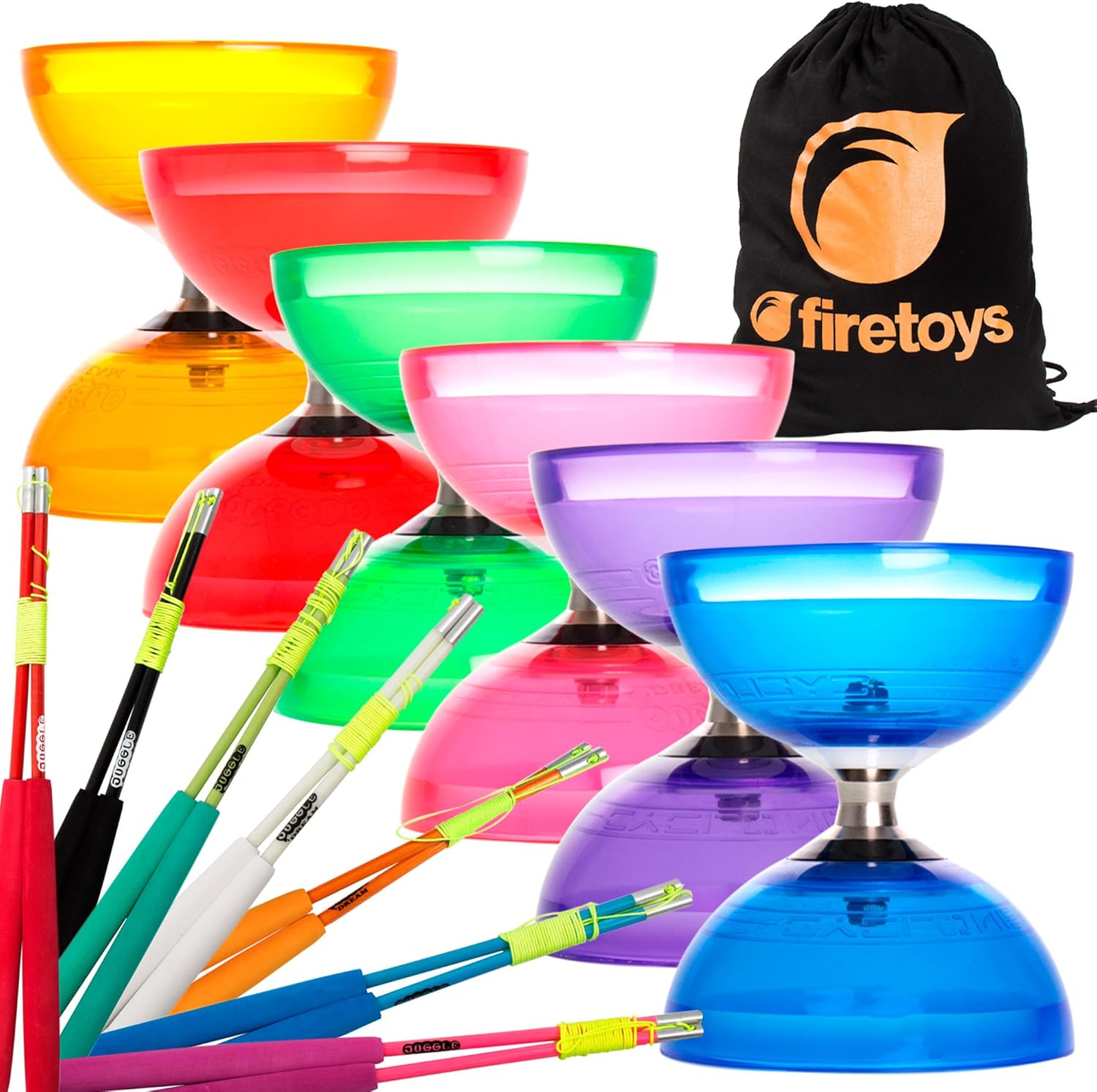Juggle Dream Cyclone Quartz 2 Triple Bearing Diabolo & Superglass ...