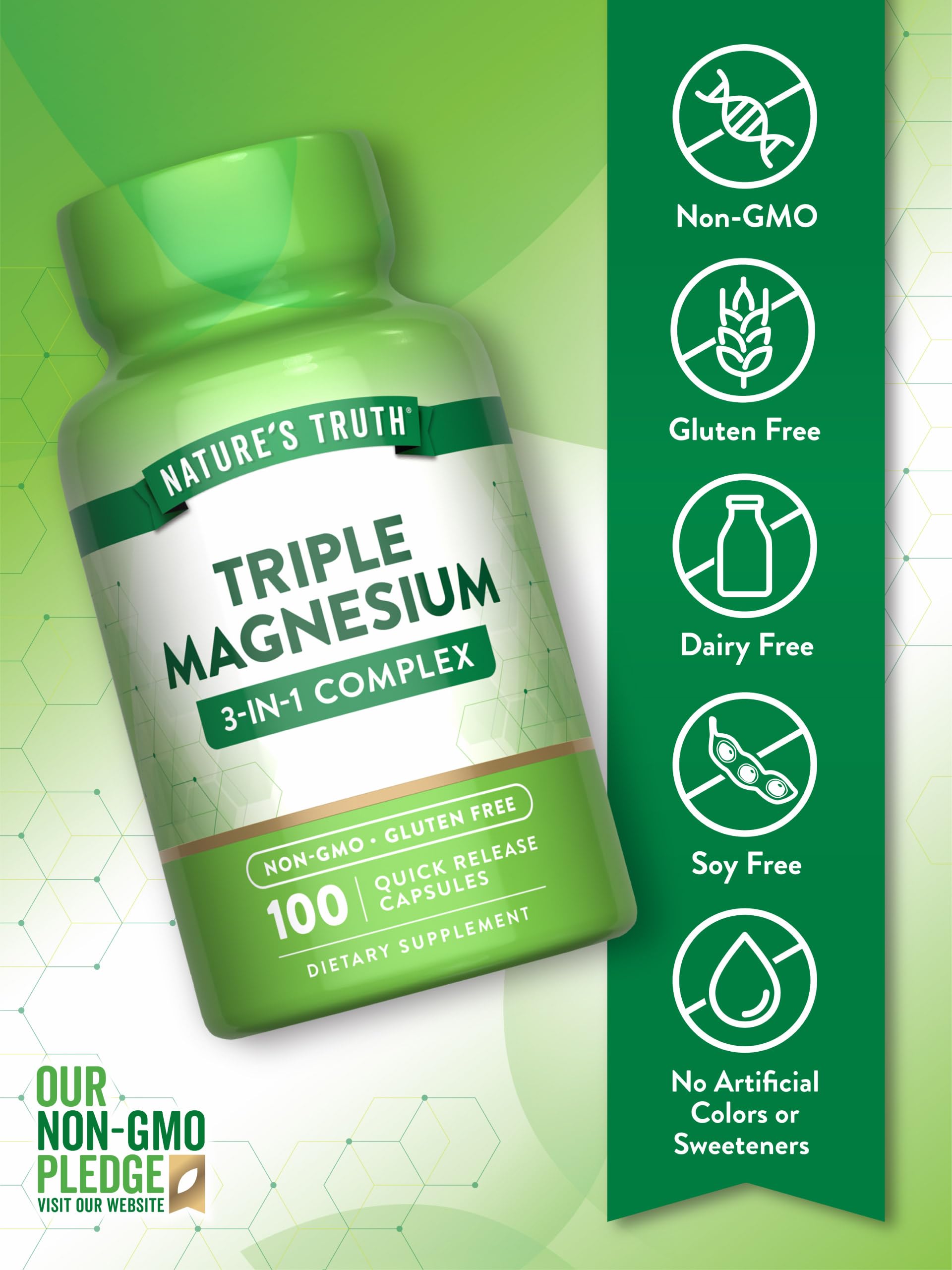 Mua Nature's Truth Triple Magnesium Complex Supplement | 100 Capsules ...