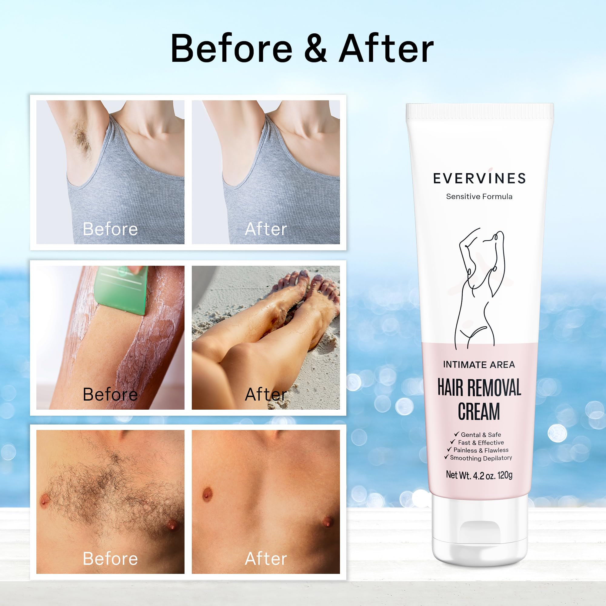Mua Hair Removal Cream for Women: Bikini Line Intimate Area Depilatory ...