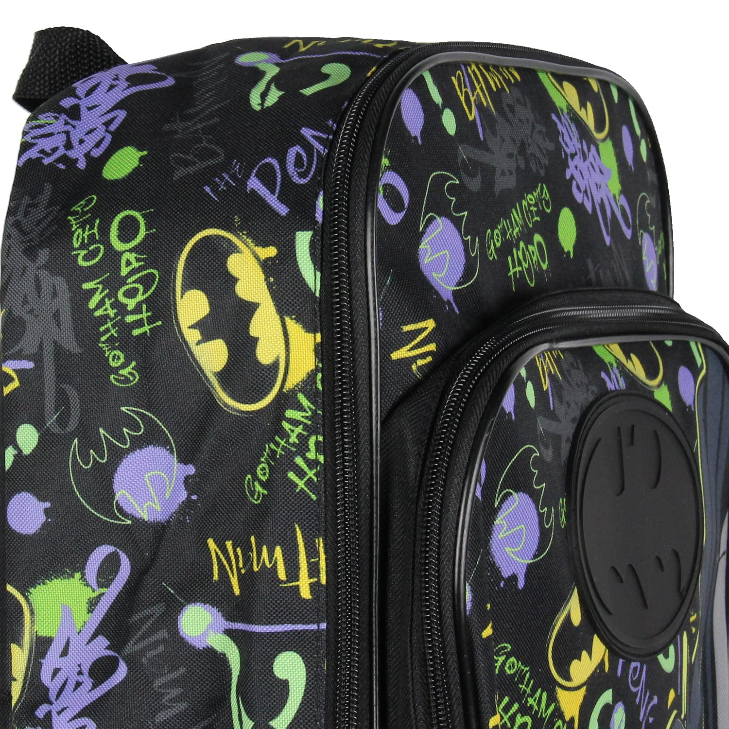 Mua DC Comics Batman Backpack Gotham City Superhero Rubber Bat Symbol ...