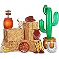 Amazon.com: JellyArch 14 Pcs Western Cowboy Party Decorations Hay Bales ...