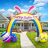 Amazon.com: JUROSAICA 10FT Long Easter Inflatables Outdoor Decorations ...