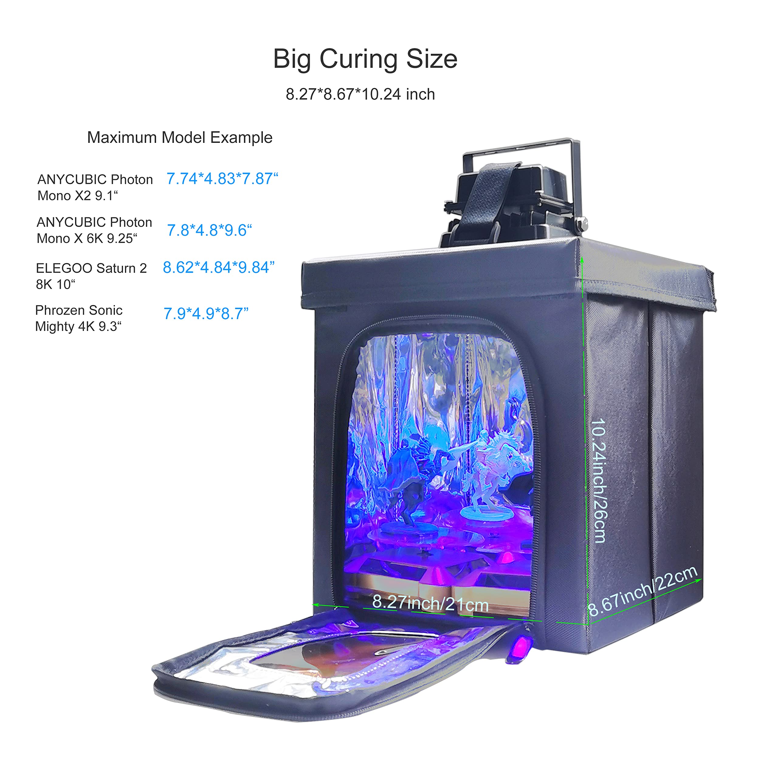 Mua FUNGDO 3D Printer Resin Curing Station DIY Curing Enclosure with UV Light UV Lamp Solar ...