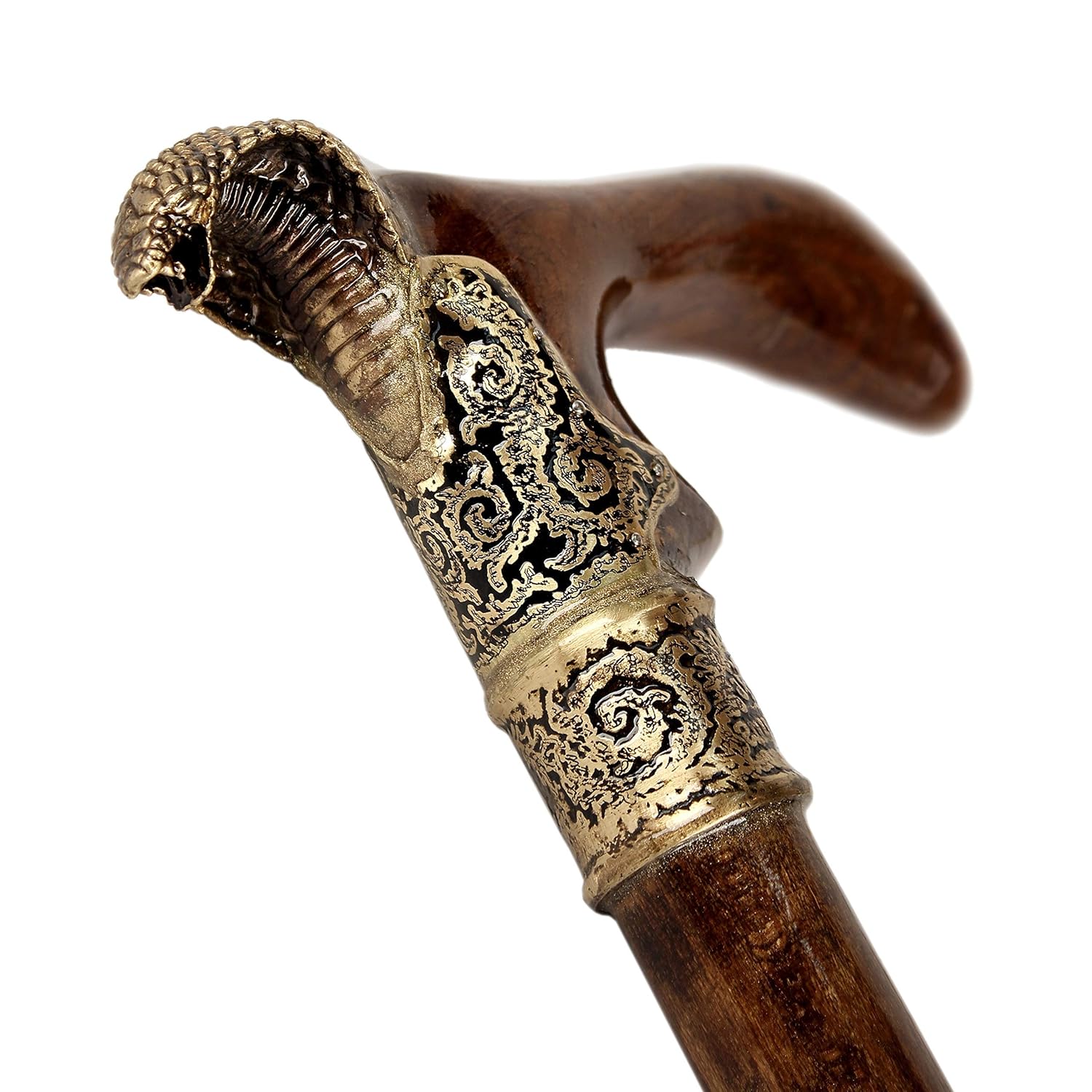 Amazon.com: Original Cobra Walking Cane - Snake Wooden Carved Stick for ...