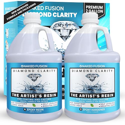 Epoxy Resin Art Resin Crystal Clear Formula -2 Gallon Kit -The Artist's ...