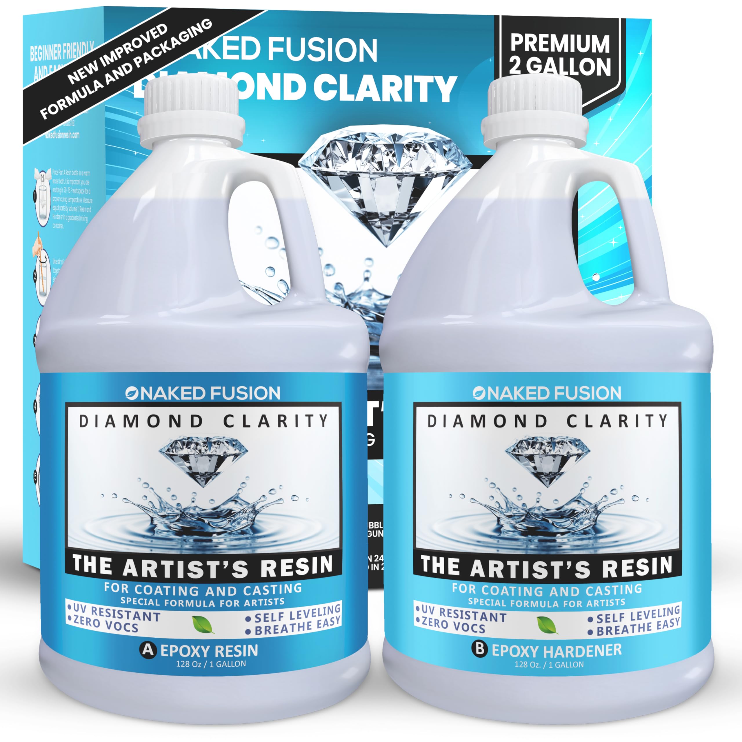 Mua Epoxy Resin Art Resin Crystal Clear Formula -2 Gallon Kit -The ...