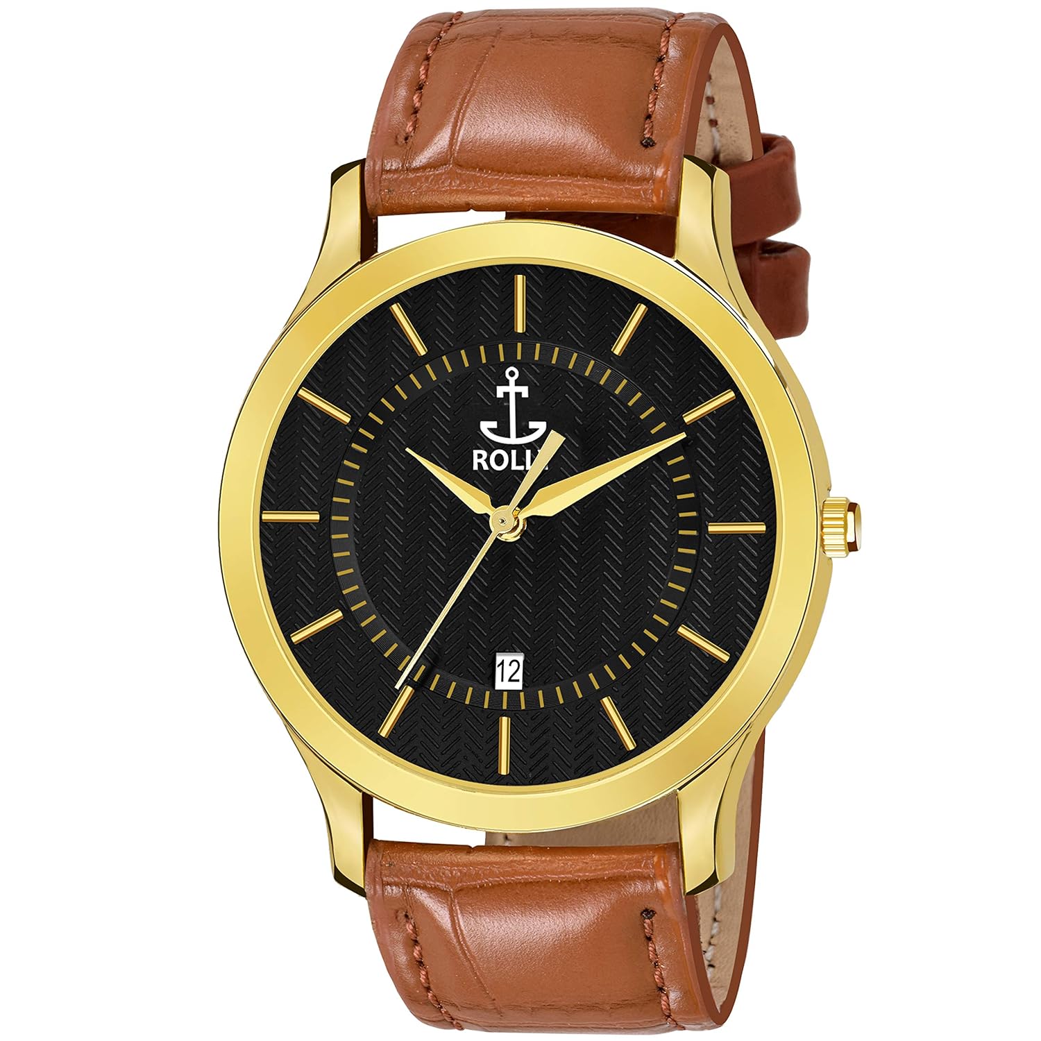 Buy Rolly Analogue Black Dial Men's Watch 11XL06 Online at Low Prices ...
