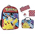 Amazon.com | Bioworld Pokemon 16" Backpack 5PC Combo Set | Kids' Backpacks