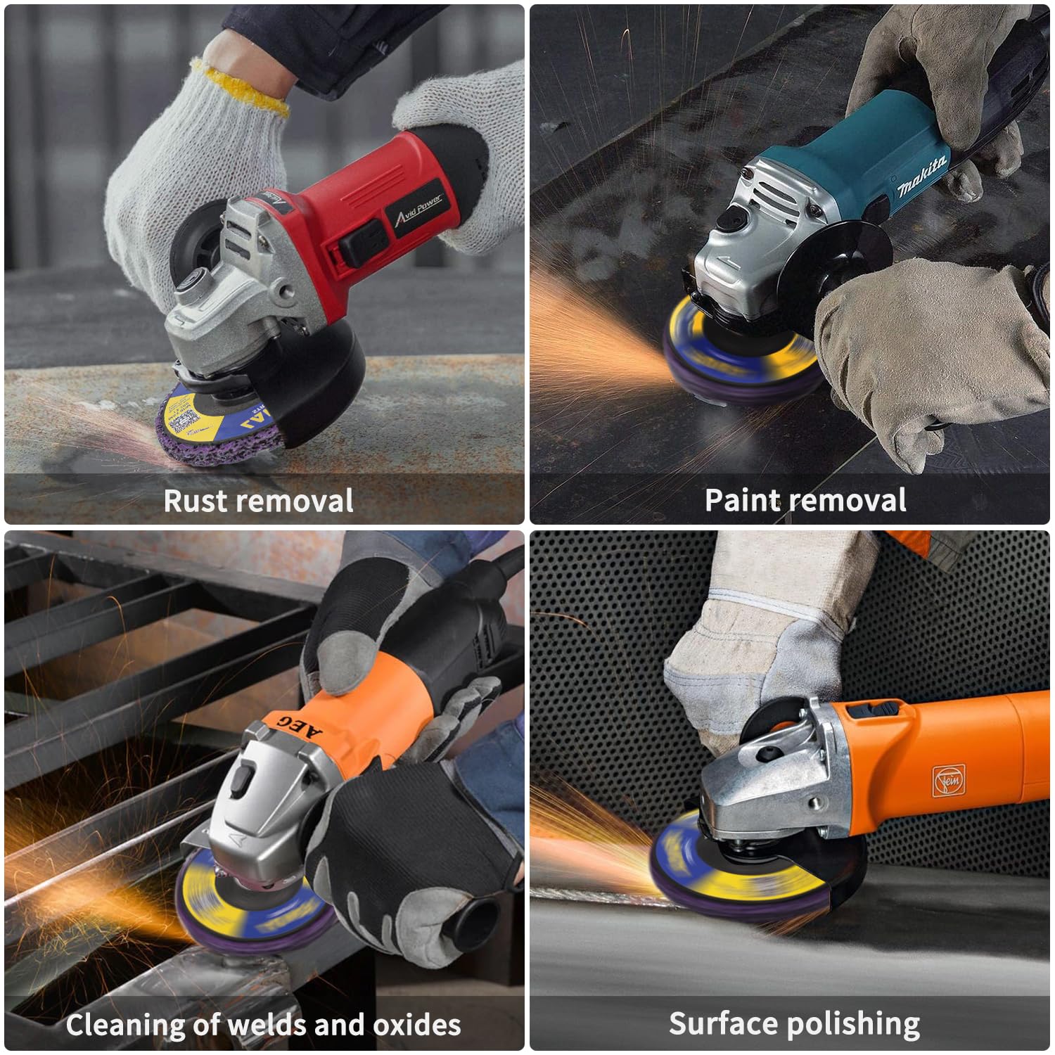 Mua LAIWOO 5 Pack Strip Discs Stripping Wheel for Angle Grinder Paint ...