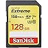 SanDisk Extreme PRO 128 GB, Scheda di Memoria SDXC, Classe 10, U3, V30, Velocità di Lettura 95 ...