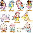 Amazon.com: 10 Pieces Kids Mermaid Lacing Cards Thick Cardboard Mermaid ...