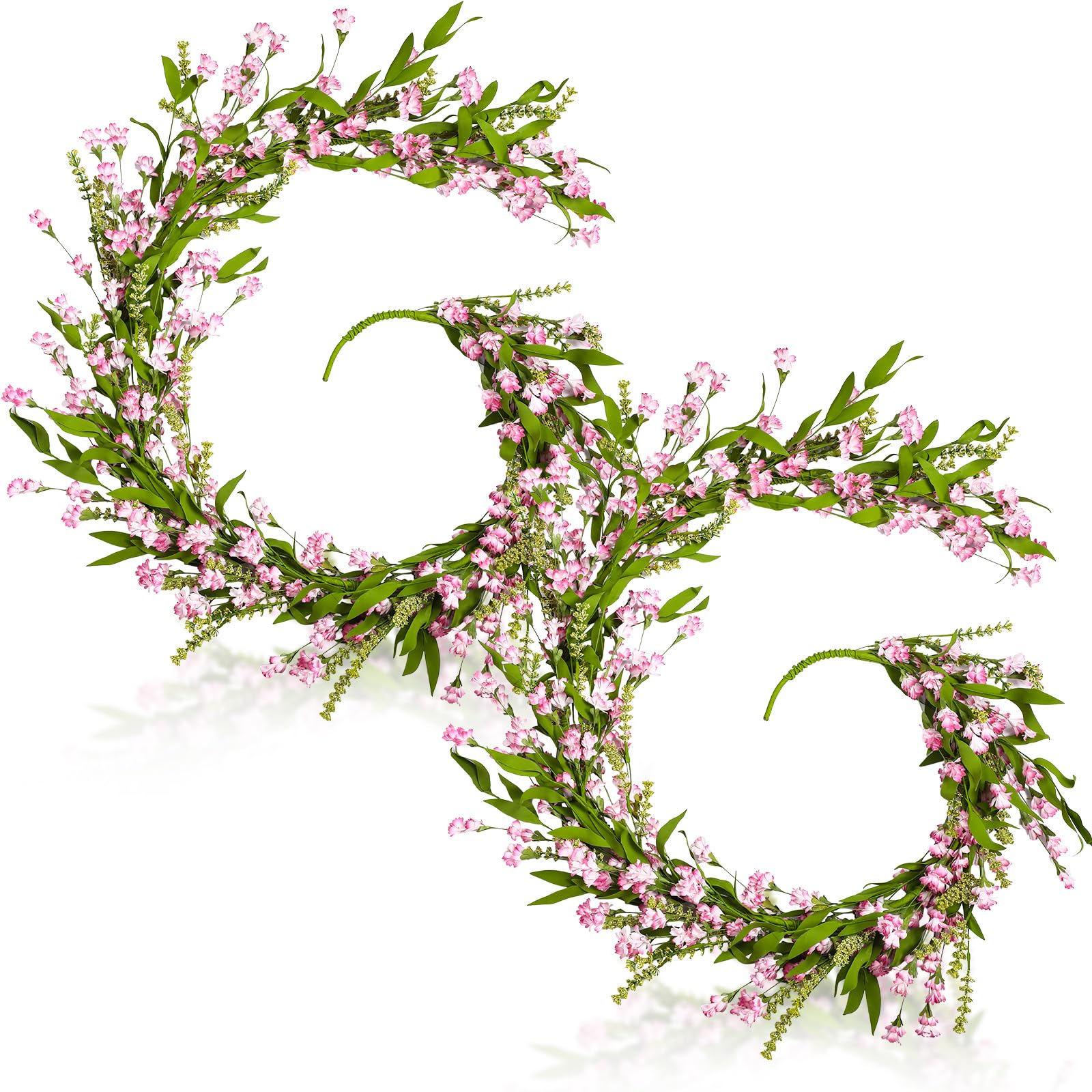 Dingion 2 Pack 6 ft Artificial Wildflower Garland Spring Summer Garland ...