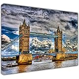 London Tower Bridge From the River Thames - Large Fine Art oil on ...