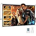 Amazon.com: Antifir 84'' 16:9 HD Motorized Projection Screen with ...