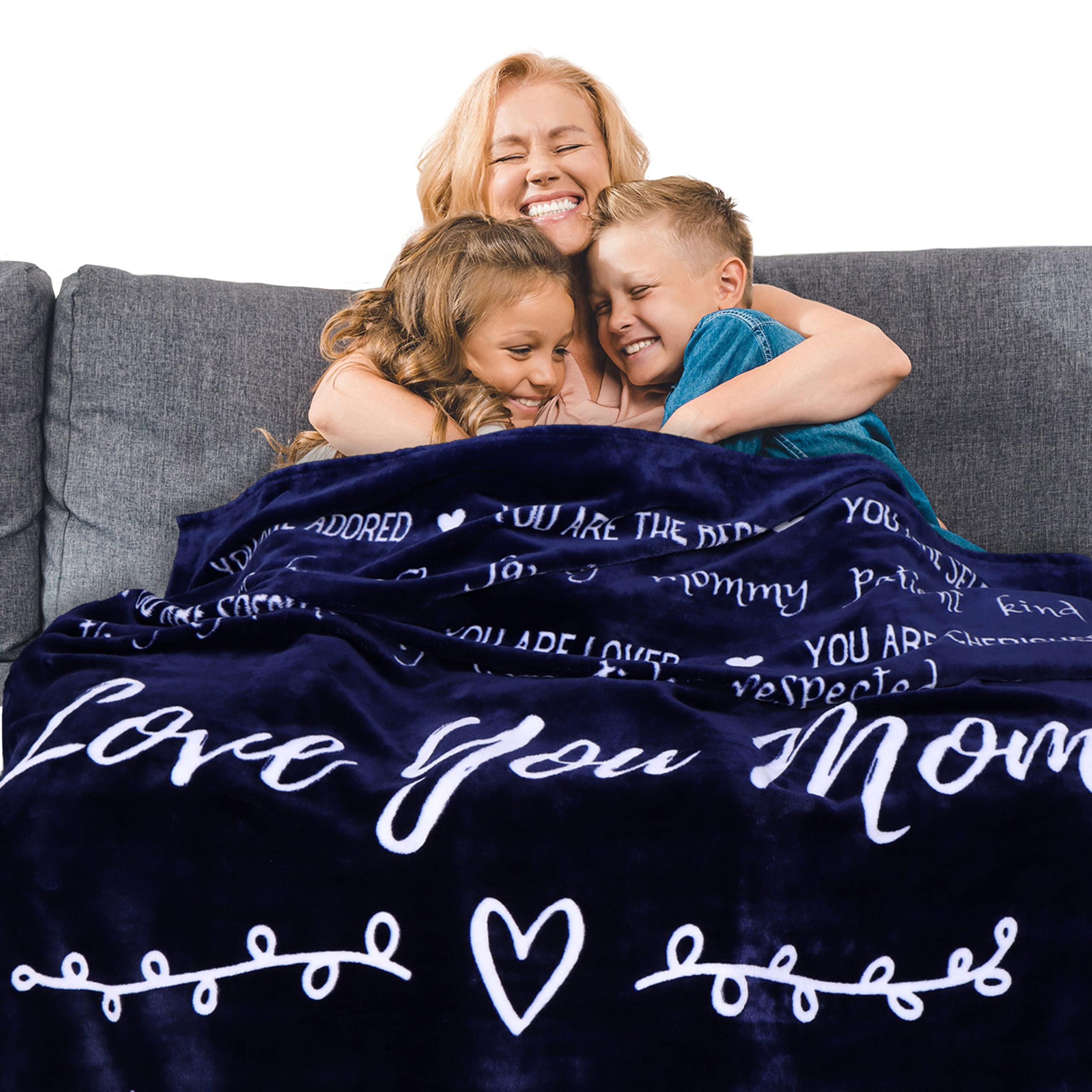 Filo Estilo Love You Mom Ts For Birthday Blankets For Mother Filled