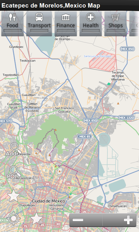 Ecatepec de Morelos,Mexico Offline Map: PLACE STARS:Amazon.com:Appstore ...