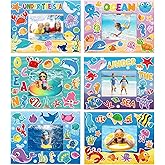 Amazon.com: Whaline 30Pcs Under the Sea Picture Frames Craft Kit with ...