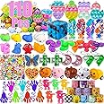 Amazon.com: 110 Pcs Pop Fidget Party Favors for Kids, Pinata Stuffers, Treasure Box Toys ...