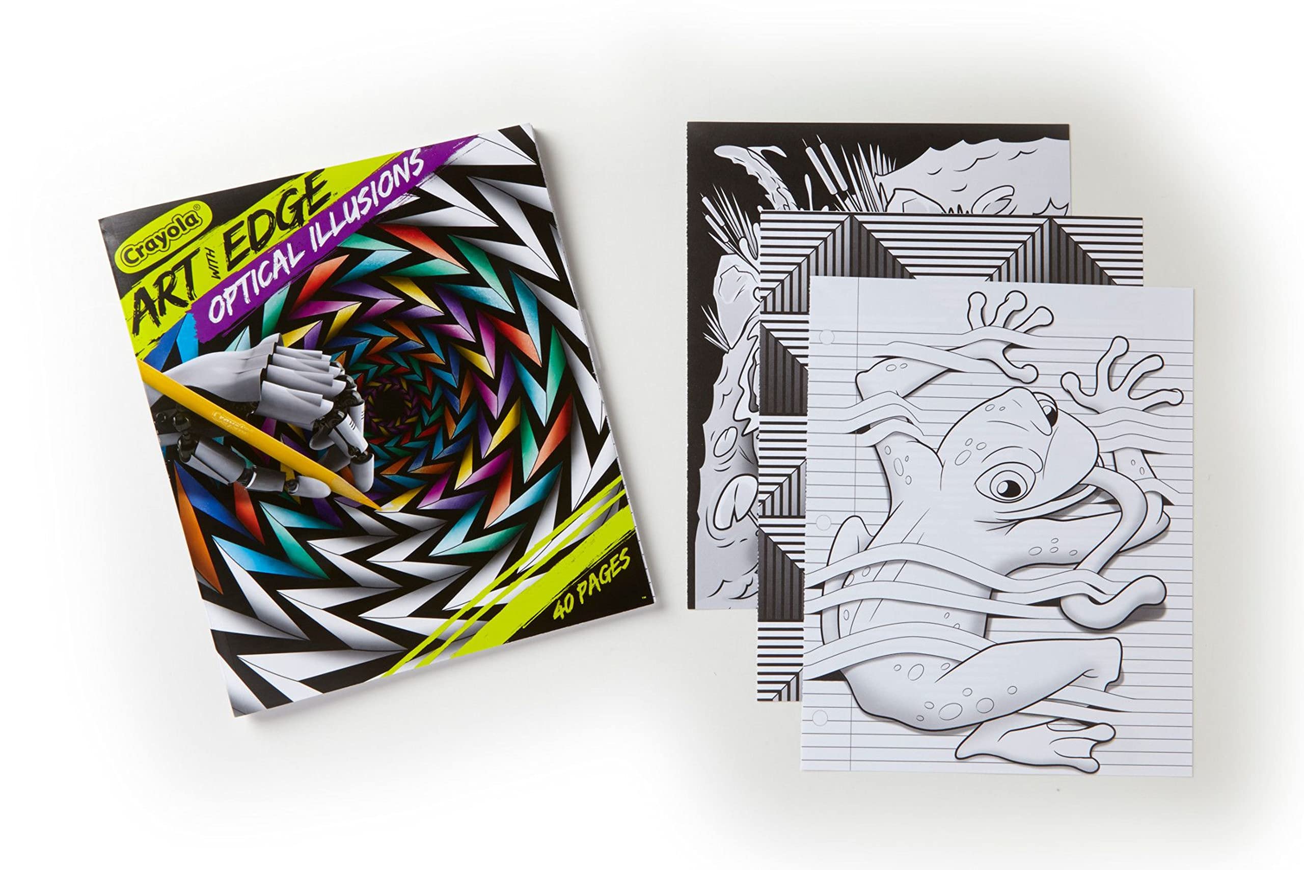Mua Crayola Art With Edge Optical Illusions Coloring Pages (40pgs ...