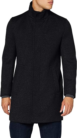 Bugatti Men's Wool Coat: Amazon.co.uk: Clothing